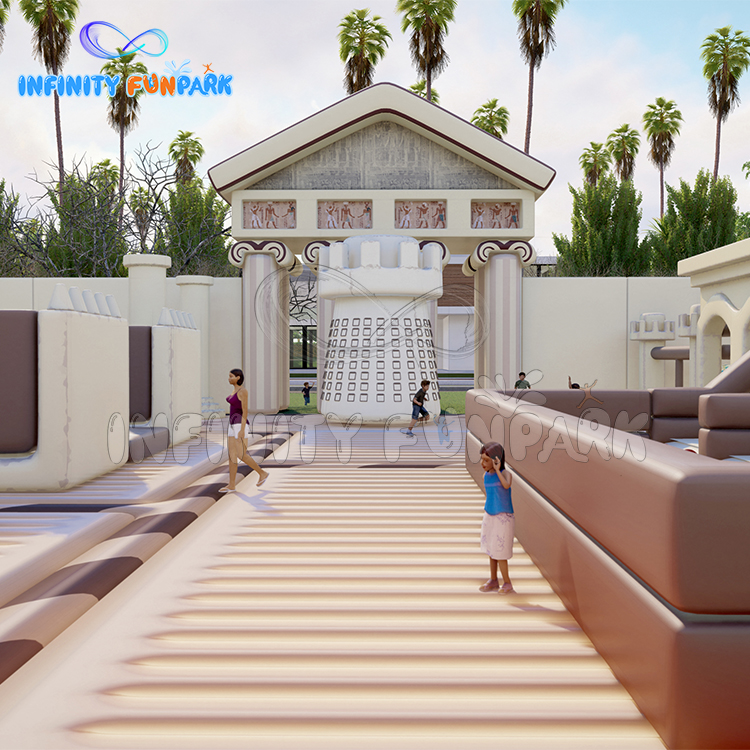 Explore the Ancient Greek Style Indoor & Outdoor Inflatable Theme Park!