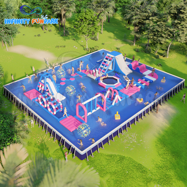 Elevate Your Pool Fun with Infinity Funpark Inflatable Water Park Pool ...