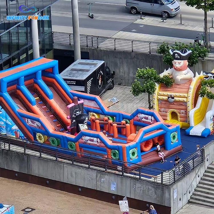 Inflatable Theme Park project in Germany - Infinity Funpark successful outdoor theme park