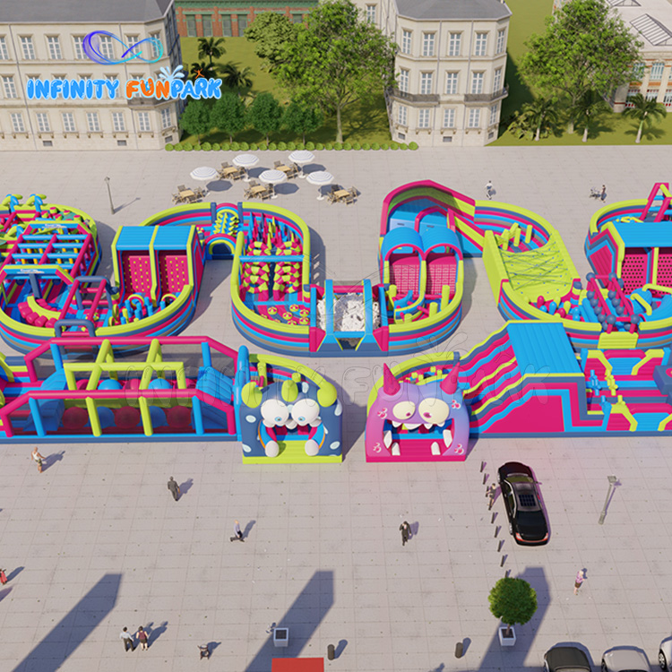 255.5m Inflatable Obstacle Course - Unique Quirky Style with Diverse ...