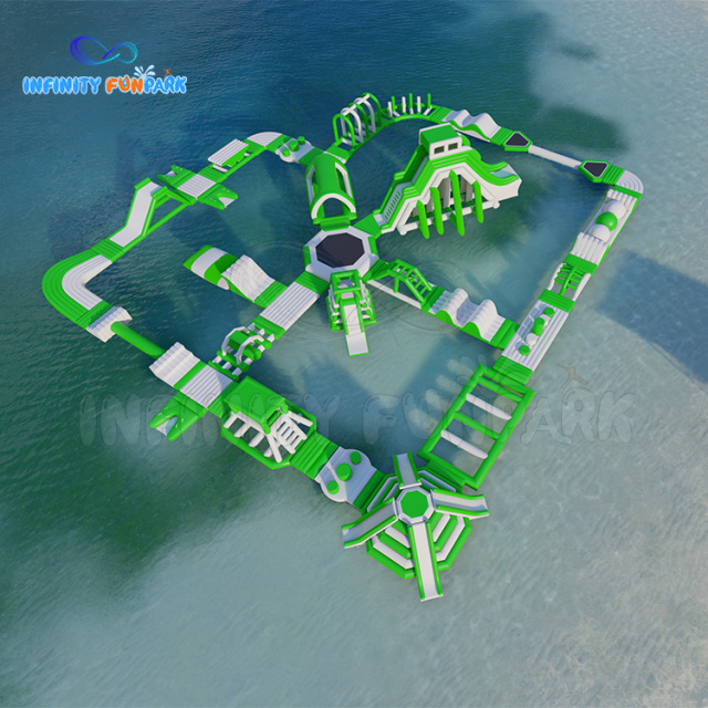 Custom 33.5m x 32.5m Inflatable Water Park—Multi-Functional Fun Experience