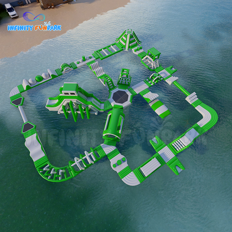Custom 33.5m x 32.5m Inflatable Water Park—Multi-Functional Fun Experience