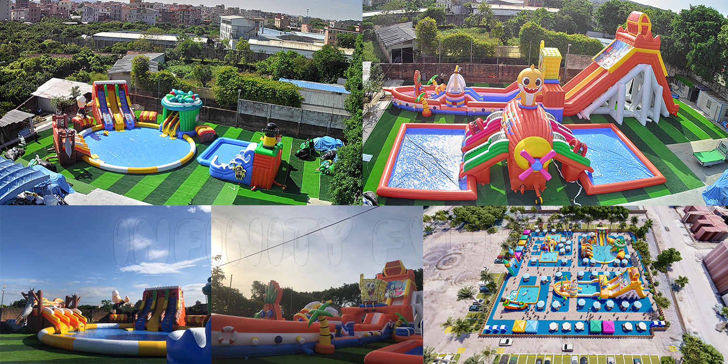 Inflatable Land Water Park Designed for Guatemala Customers: The ...