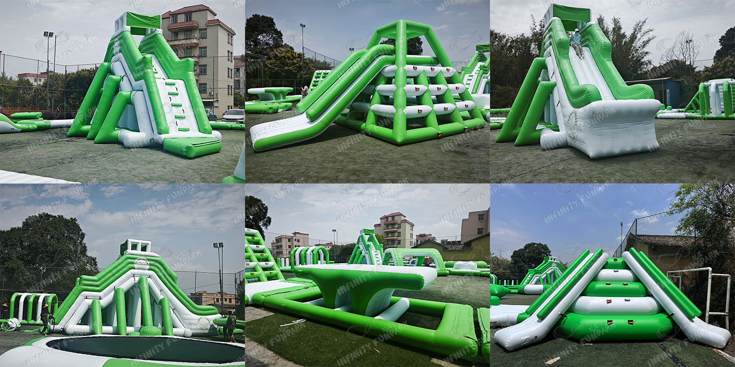 Custom Inflatable Water Park: A Complete Floating Water Park Project ...