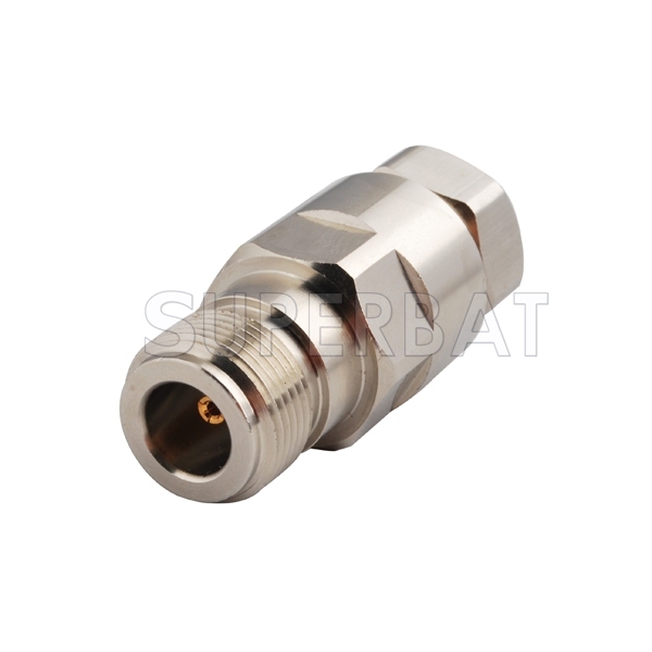 N Jack Female Connector Straight Clamp 1/2 inch Superflexible,N-Type ...