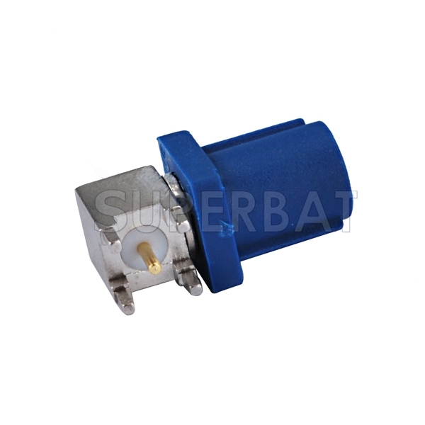 FAKRA Male PCB Mount Connector Code C Right Angle,Fakra Connectors