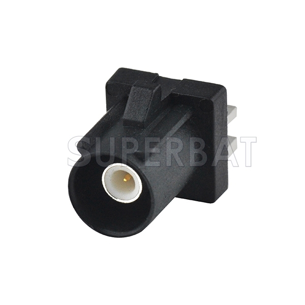 Black FAKRA A Male Plug Straight PCB Mount Connector,Fakra Connectors