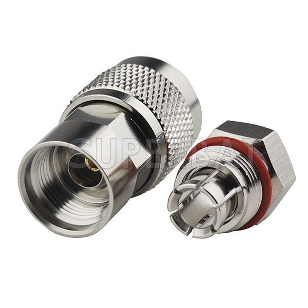 N Plug Male Straight Clamp Connector for 1/4 inch Flexible Cable,N-Type ...