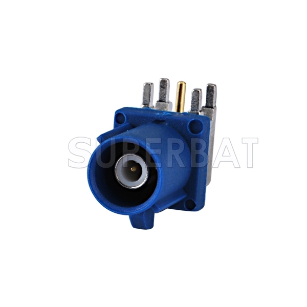 FAKRA Male PCB Mount Connector Code C Right Angle,Fakra Connectors