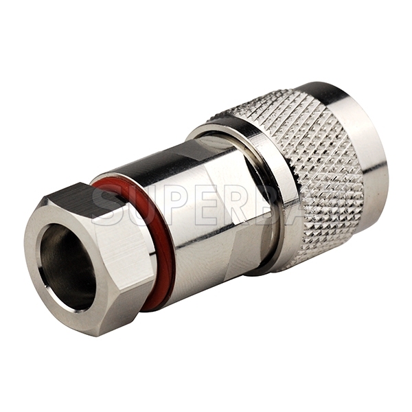 N Plug Male Straight Clamp Connector for 1/4 inch Flexible Cable,N-Type ...