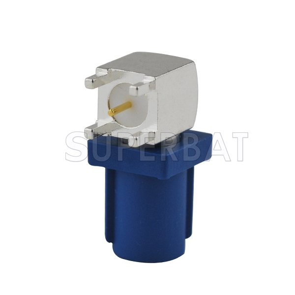 FAKRA Code C Male Plug PCB Mount Right Angle Connector,Fakra Connectors