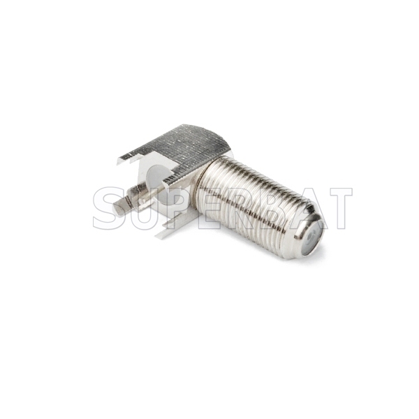 F Jack Female Connector Right Angle Solder,F-Type Connectors