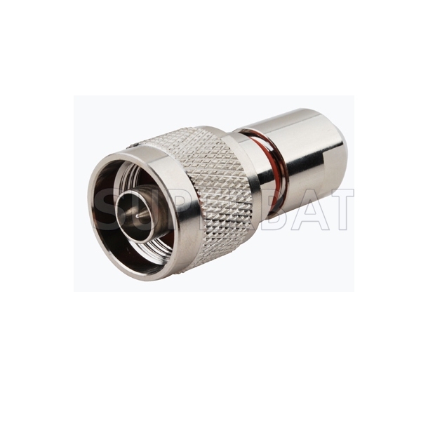 N Plug Male Straight Clamp Connector for 1/4 inch Superflexible Cable,N ...