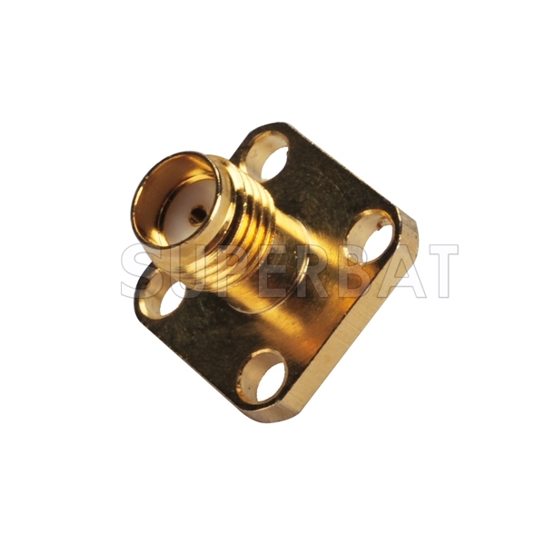 SMA Connector 4 Hole Flange Jack Female Solder Connector,SMA Connectors