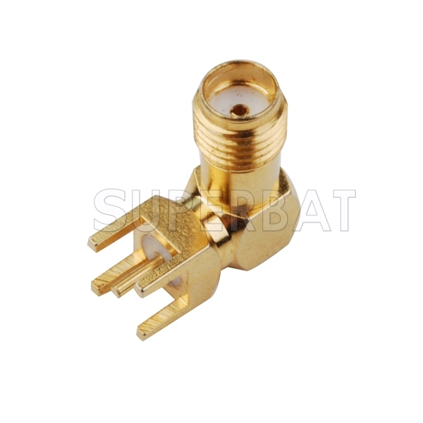 SMA Female Jack PCB Mounting Right Angle Connector,SMA Connectors