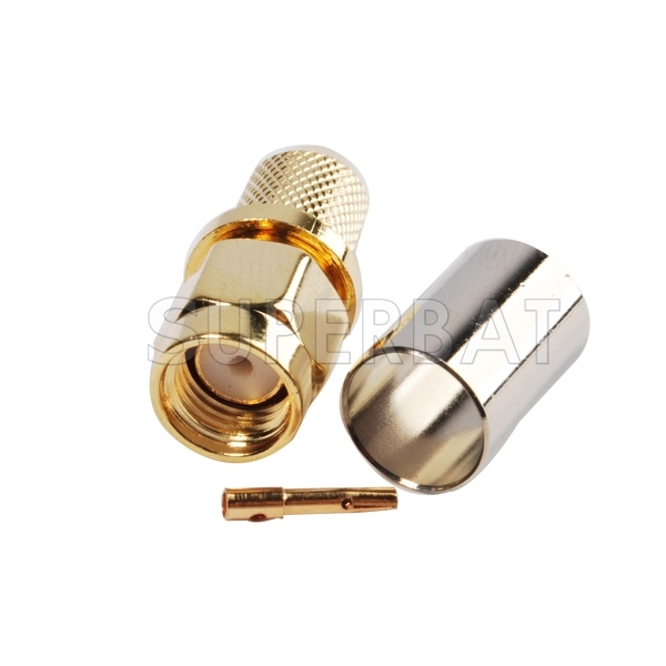 RP-SMA Connector Crimp Plug (female socket) for Cable RG6,SMA Connectors