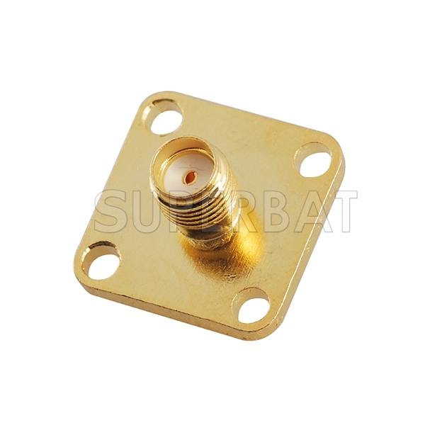 Customized type SMA Female Jack Straight 4 Hole Flange Mount Connector,SMA Connectors