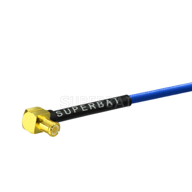 Custom RF Cable Assembly MCX Plug Right Angle Solder Low Loss Flexible ...