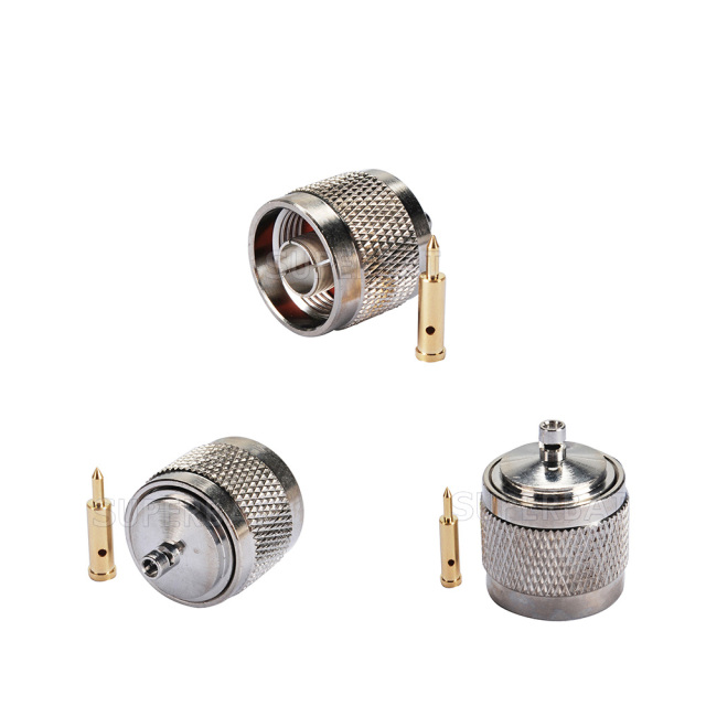 N Plug Male Straight Solder Connector for Semi-Rigid 0.086" RG405 Cable ...