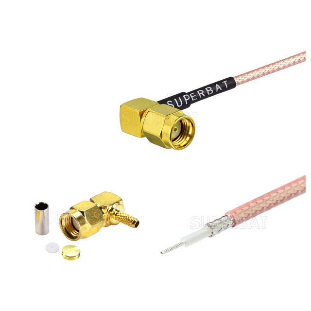 Professional custom RF Coaxial cable SMA SMB SMC MMCX BNC TNC UHF N FME connector RG316 RG174 ...