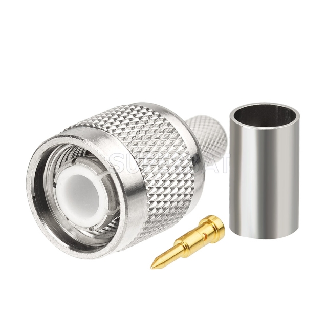 TNC Plug Male Connector Straight Crimp LMR-240,TNC Connectors