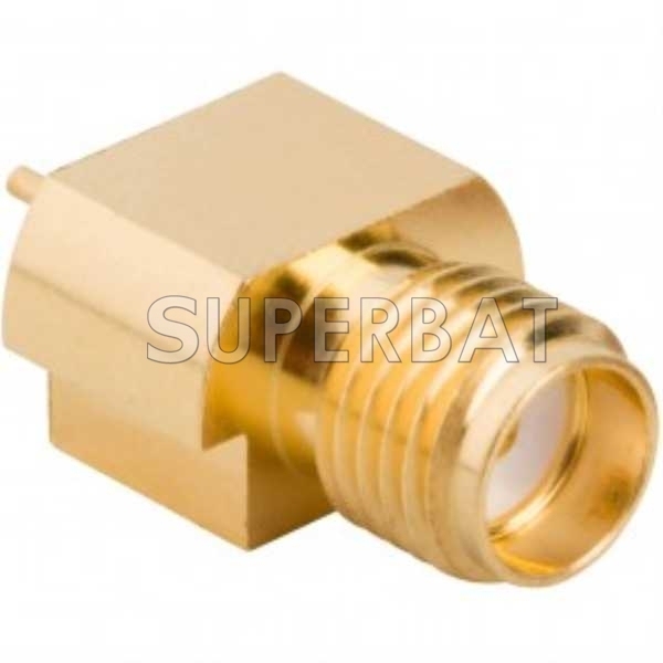 Superbat SMA Female Jack Straight PCB End Launch Round Post Contact,SMA ...
