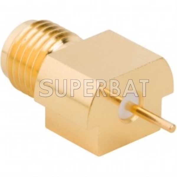 Superbat SMA Female Jack Straight PCB End Launch Round Post Contact,SMA ...