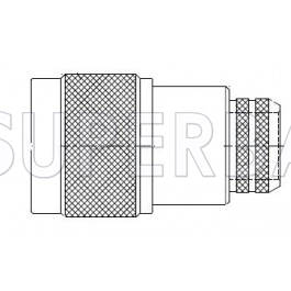Superbat 50 Ohm N Type Plug Male Striaght Crimp Connector For LMR-500 ...