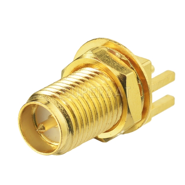 RP SMA Jack Male Straight Bulkhead Solder Connector,SMA Connectors