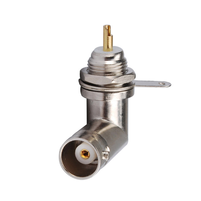 BNC Jack Female Connector Right Angle Bulkhead Solder,BNC Connectors