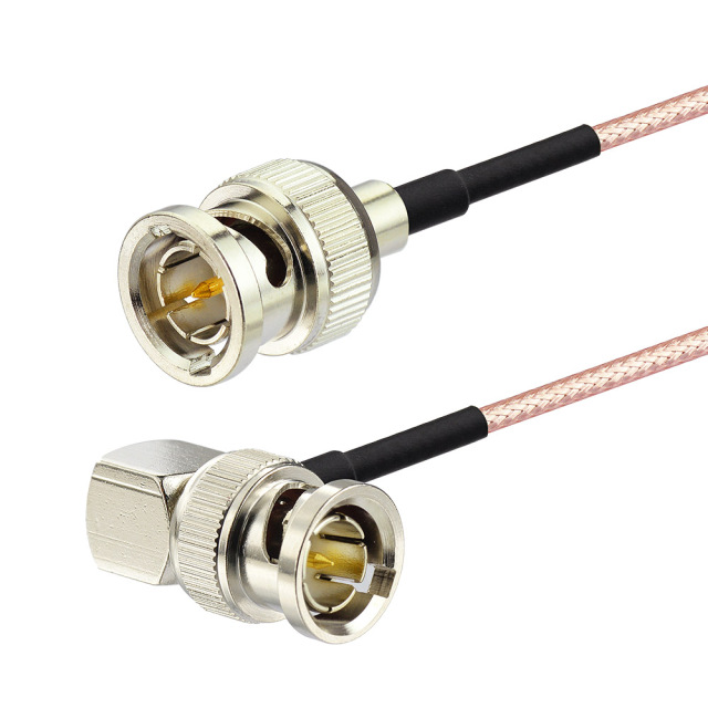 BNC Male Right Angle to BNC Male RG179 CABLE