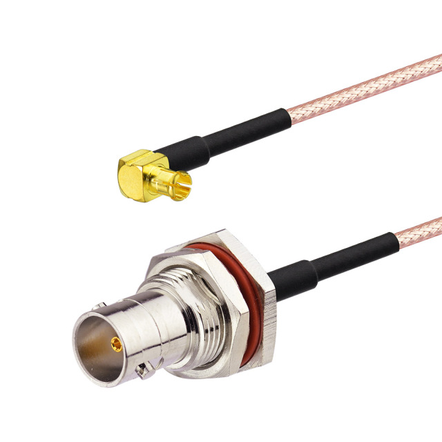 BNC Female to MCX Male Right Angle RG179 CABLE