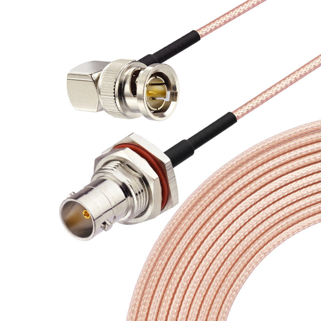 BNC Female to BNC Male Right Angle RG179 CABLE