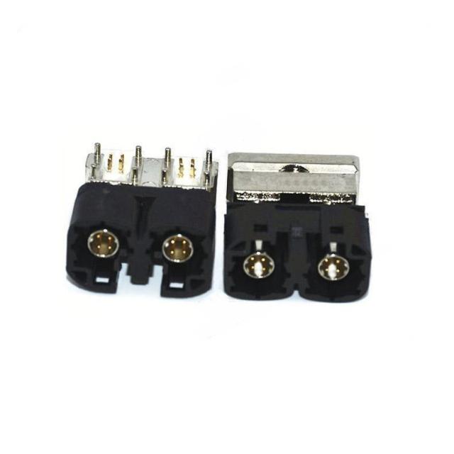 FAKRA 4pin HSD Double "A" Male plug Right Angle PCB Mount Connector