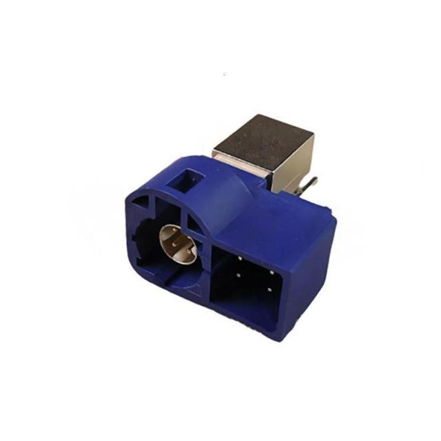 FAKRA 4pin+4 HSD C Male plug Right Angle PCB Mount Connector