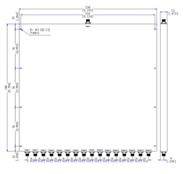 200~2700 MHz SMA Female 16 Way Power Divider 50 Ohm Wide-Band Signal ...