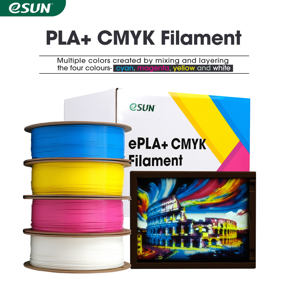 eSUN PLA+ CMYK Filament Bundle 4PCS - DIY Color Mixing Set - eSUN ...