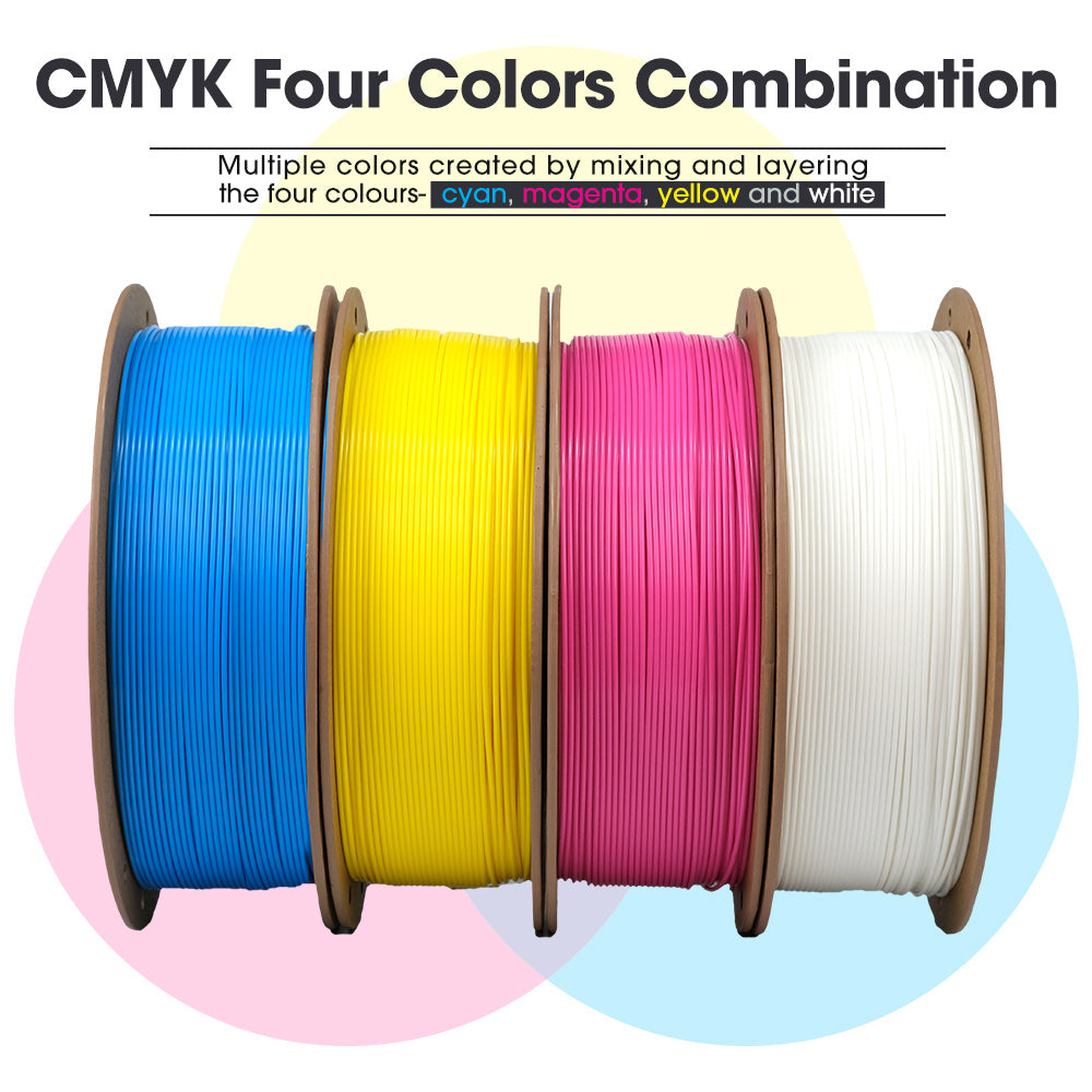 eSUN PLA+ CMYK Filament Bundle 4PCS - DIY Color Mixing Set - eSUN ...