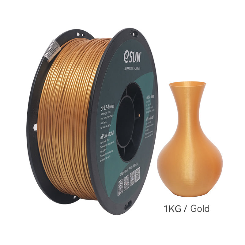 eSUN PLA-Metal 1.75mm 3D Filament 1kg - Real Metallic Finish - eSUN ...