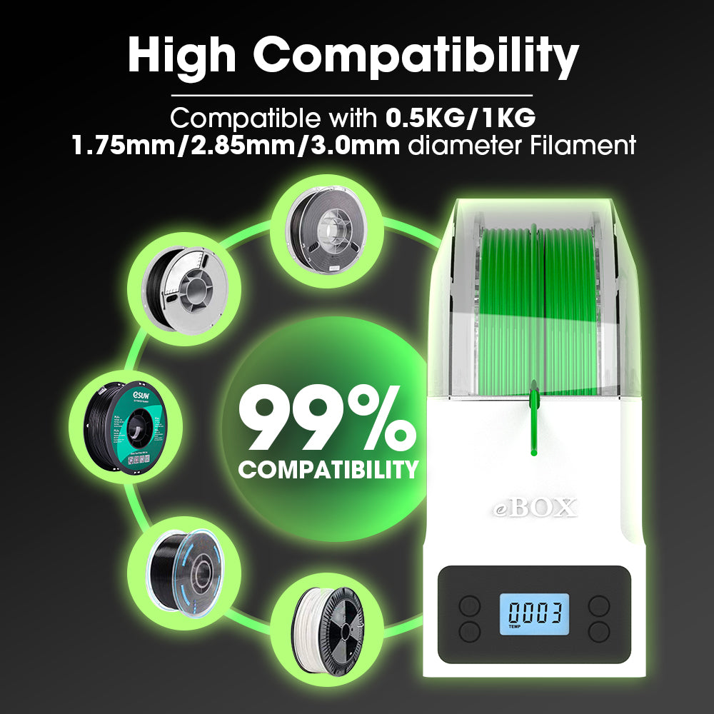 eSUN eBOX Lite 3D Filament Dryer Box Drying Filaments Storage Box ...