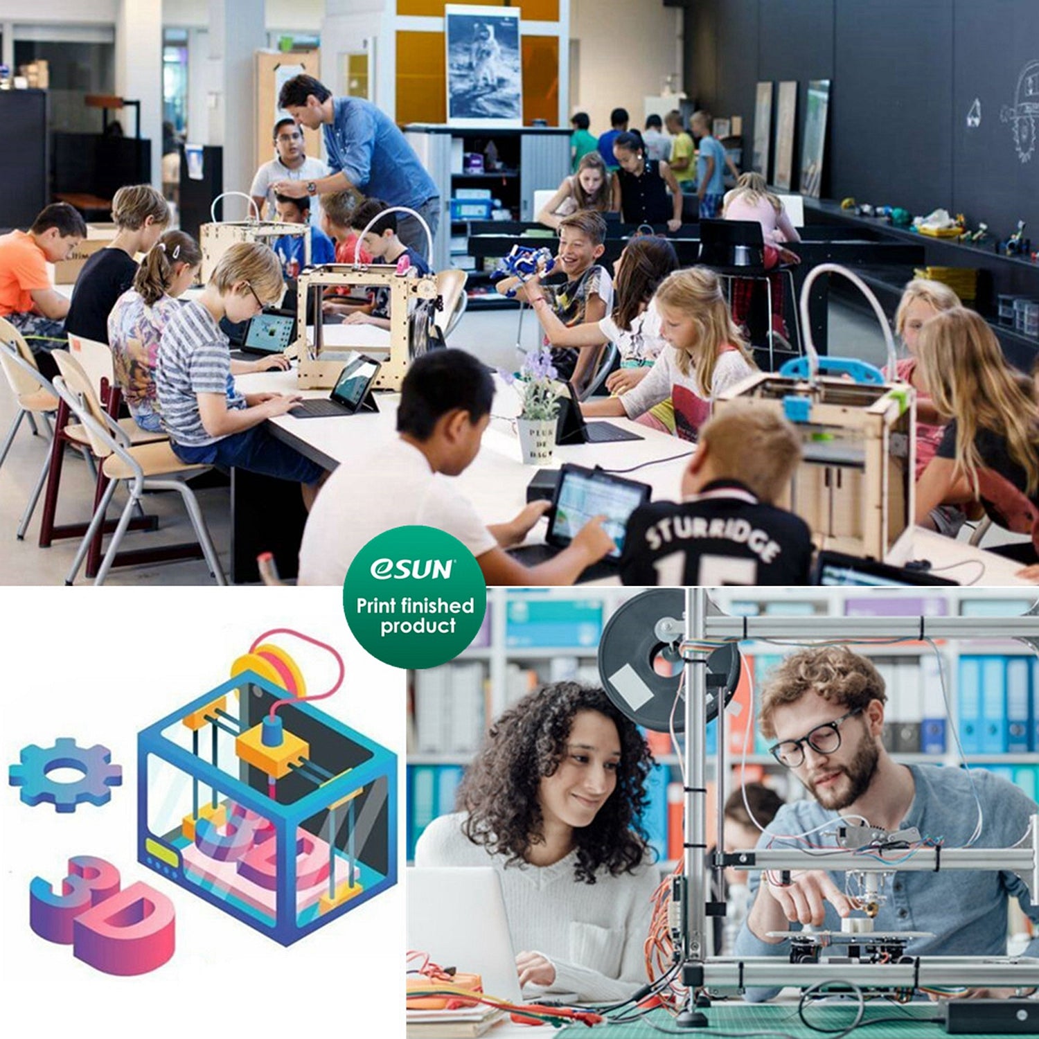 eSUN ABS+ 1.75mm 3D Filament 1kg - Low Odor, Warp-Free - eSUN Official ...