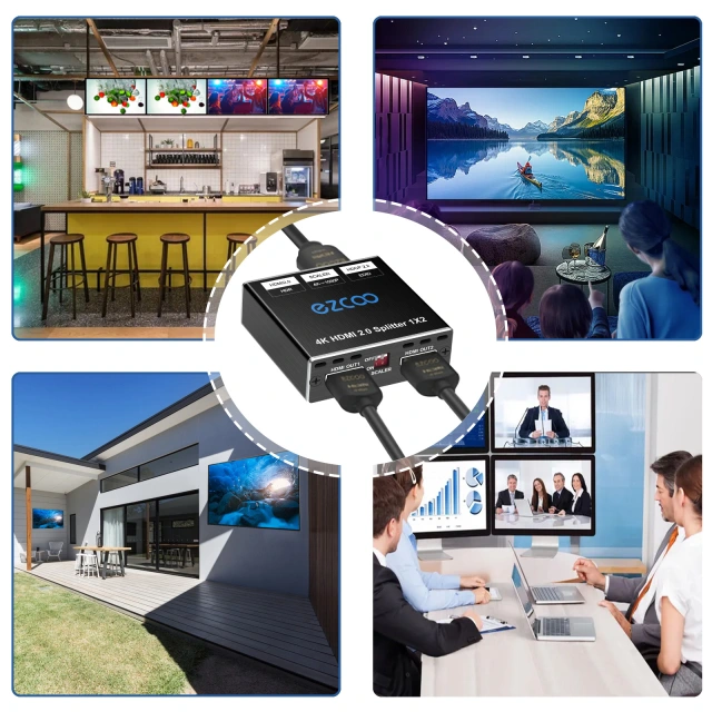 4K60 HDMI Splitter Mini 1X2, Dolby Vision HDR