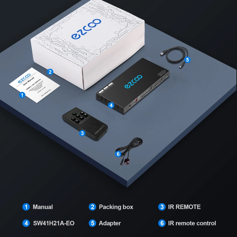 EZCOO Best 4K HDMI Switch - eARC Audio Extractor