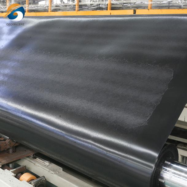 HDPE Textured Geomembrane Plastic Sheets Roll for Landfill