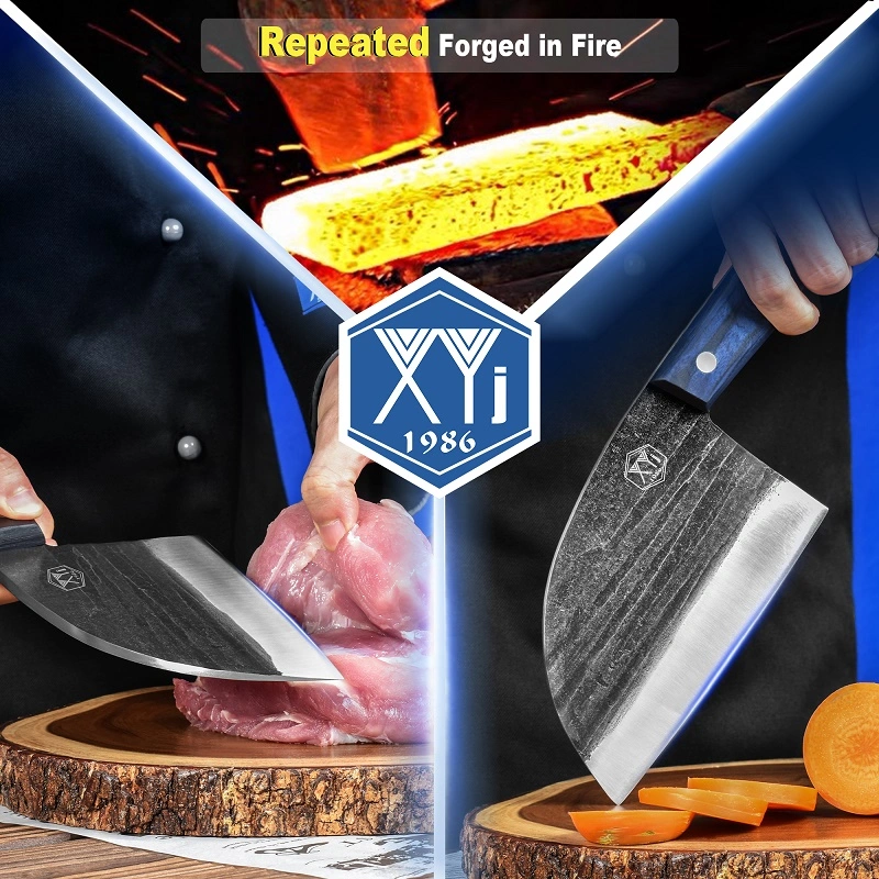 XYJ 6 Inch Ancient Butcher Knives With Sheath Tiny Knife