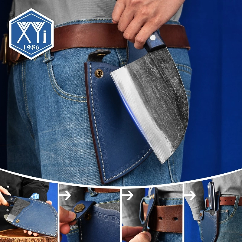 XYJ 6 Inch Ancient Butcher Knives With Sheath Tiny Knife