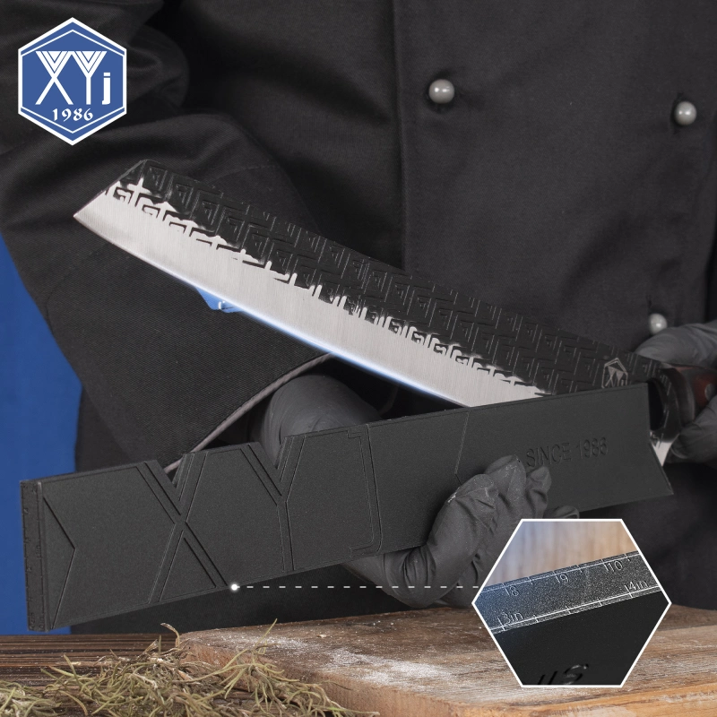 XYJ Cooking Chef Knife With Knife Guards Protector Sharpener Rod