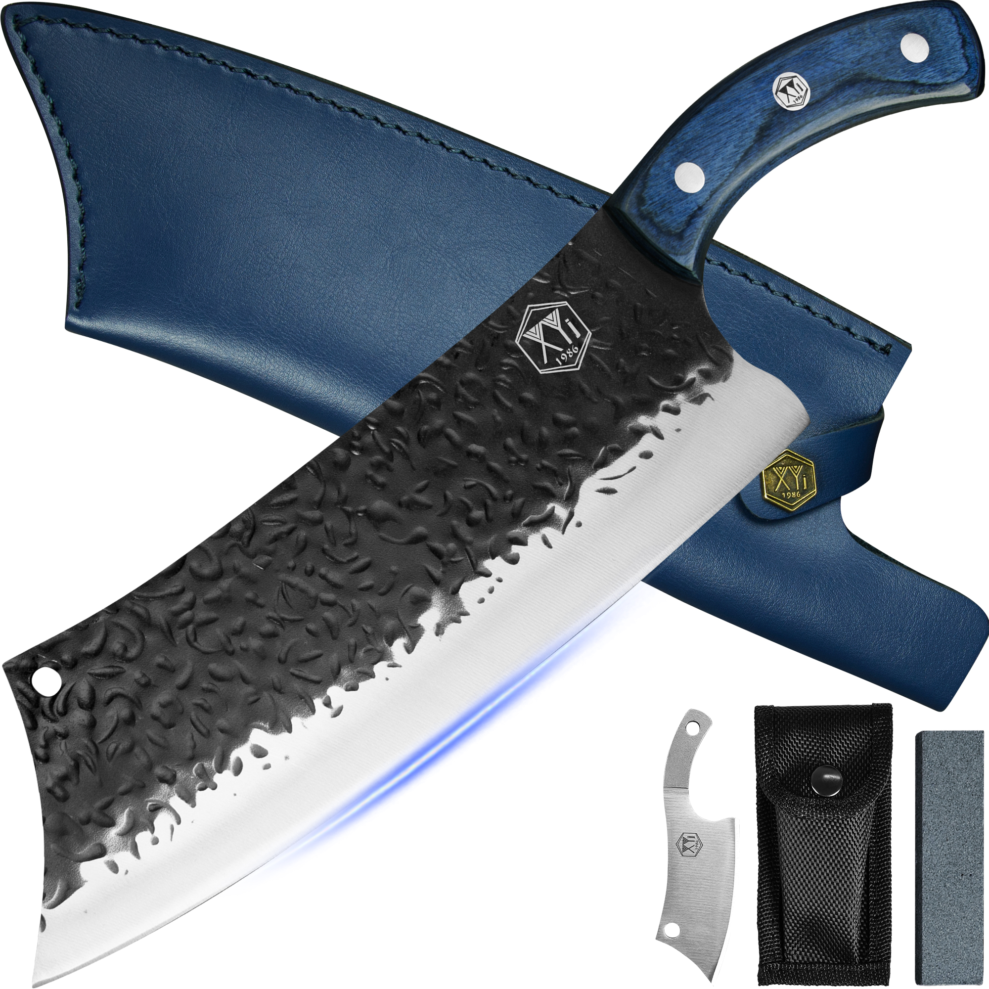 XYJ Full Tang 10 Inch Camping Vegetable Knife With Sheath