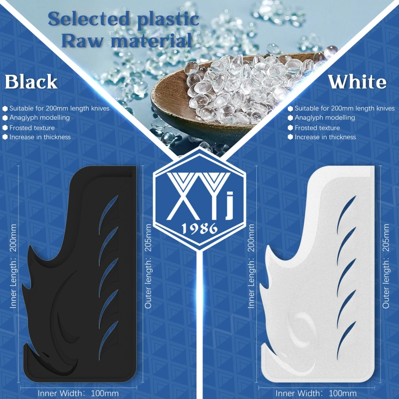 XYJ 2pcs 2pcs Plastic Cleaver Knife Guard Sheath 7.5 X 4 Inch