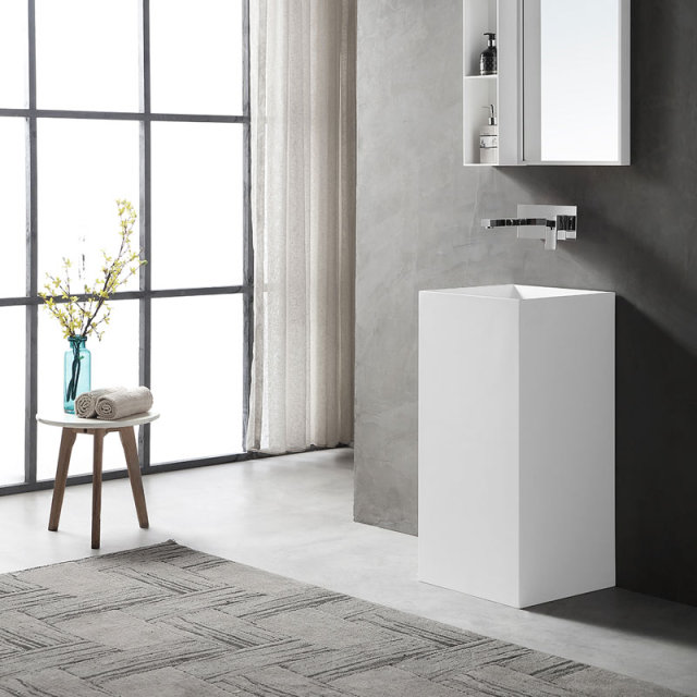 Popular Wholesale Designer Pedestal Freestanding Artificial Stone Wash ...